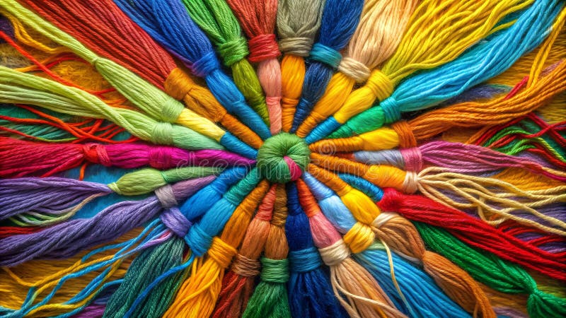 Intertwined Threads of Innovation and Teamwork AI Generated Stock ...