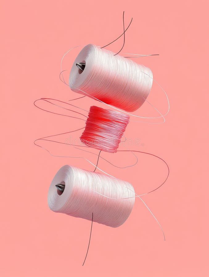 Intertwined Threads a Symbol of Connection and Unity Representing ...