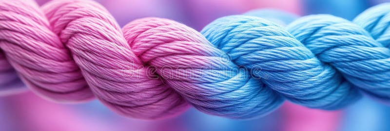 Intertwined, Vibrant Threads of Color Stock Illustration - Illustration ...