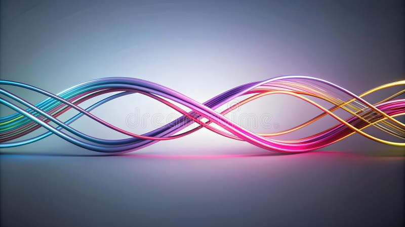 Intertwining Pathways: a Minimalist Journey of Lines AI Generated Stock ...