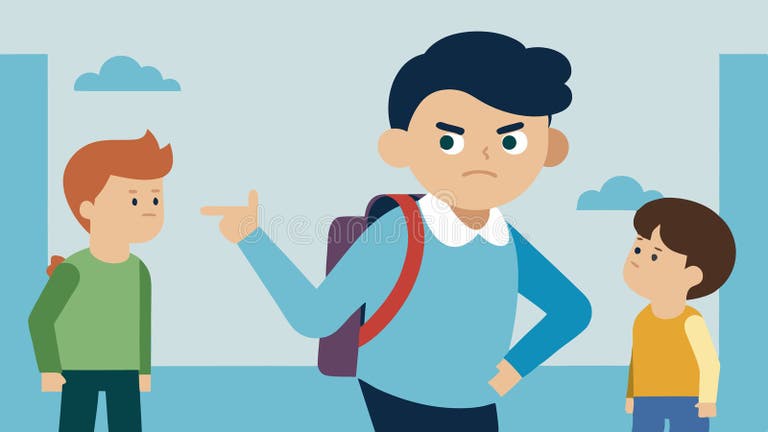 Intervention a Brave Student Stepping in To Confront a Bully Who is ...