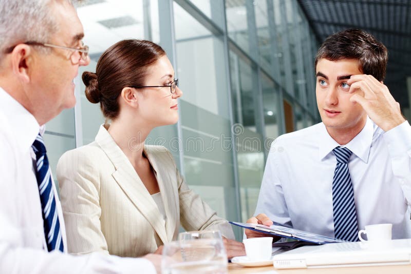 Job Interview Meeting stock image. Image of business - 17371329