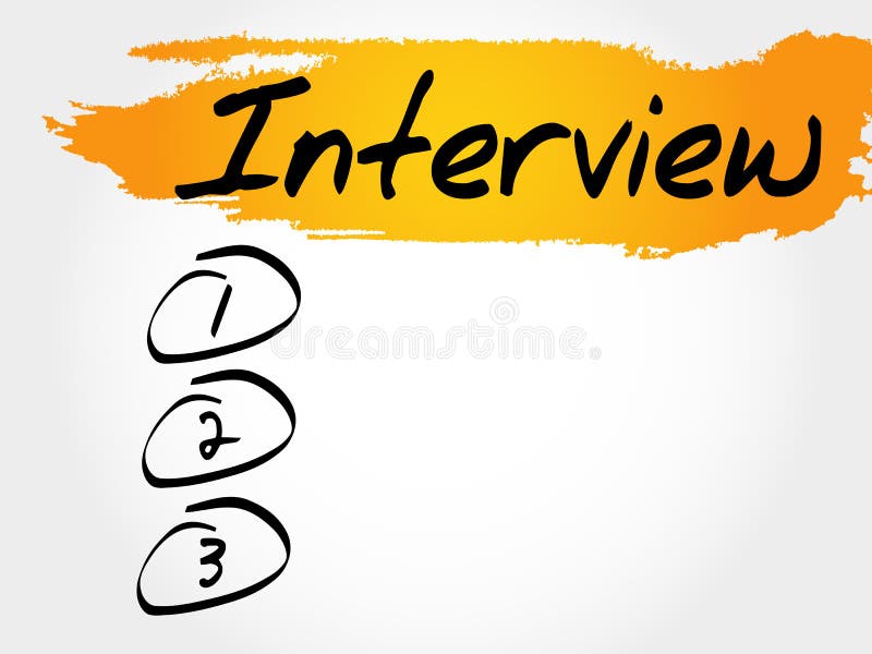 Interview blank list stock illustration. Illustration of people - 200717001