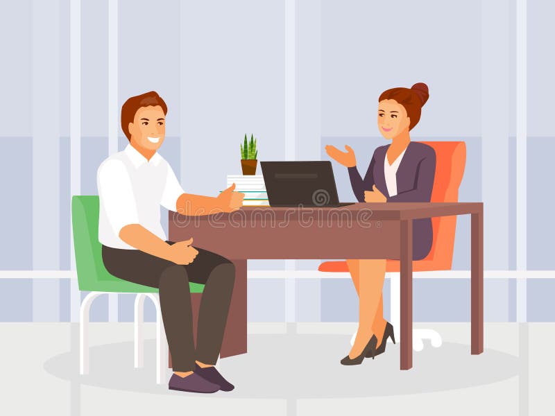 Interview with Candidate Vector Stock Vector - Illustration of ... Interview with Candidate Vector Stock Vector - Illustration of ...