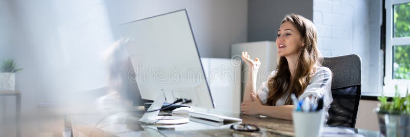 Interview Corporate Video Conference Training Stock Photo - Image of ...