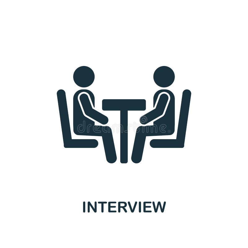 Interview Creative Icon. Simple Element Illustration. Interview Concept ...