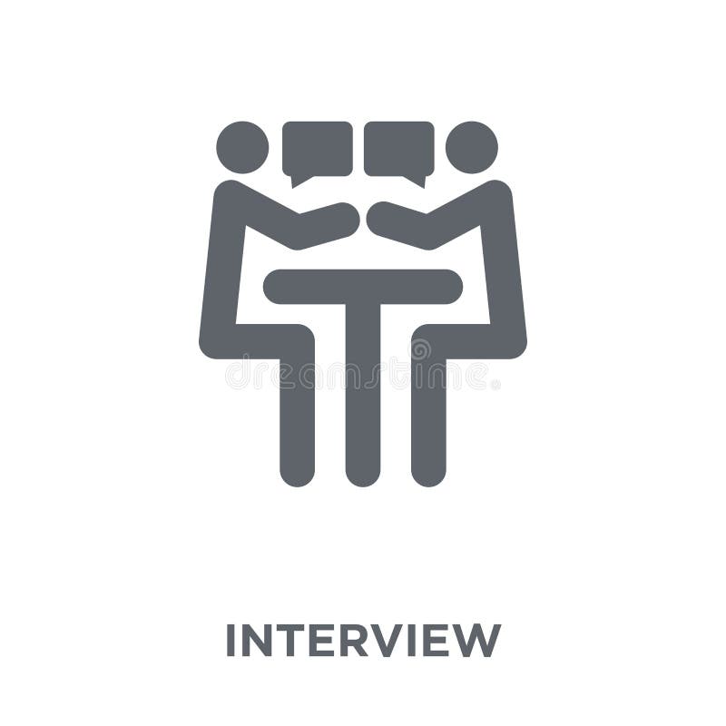Job Interview Icon. Trendy Modern Flat Linear Vector Job Interview Icon ...