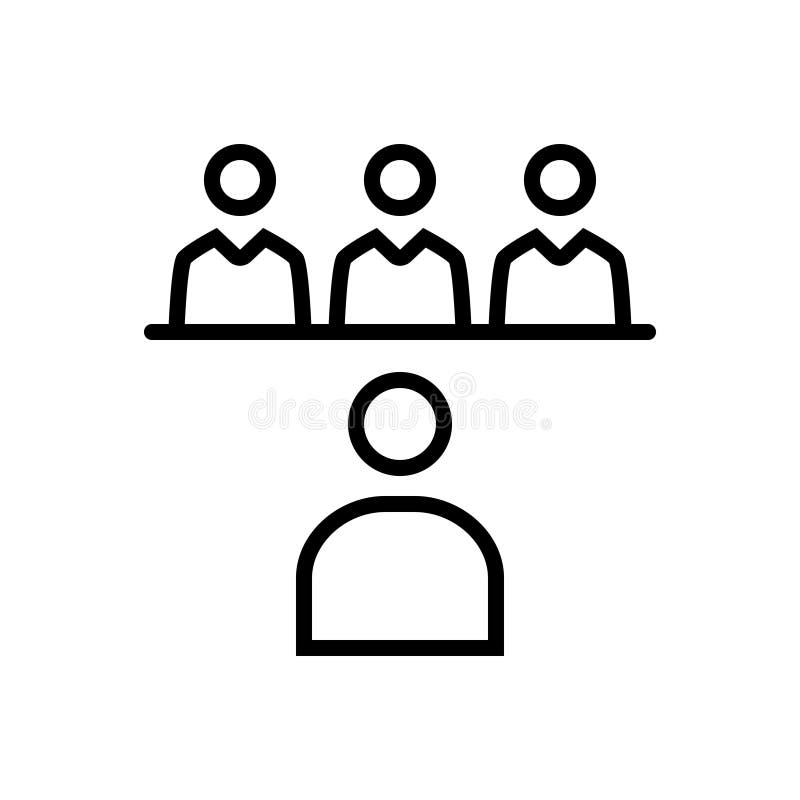 Black Solid Icon for Interview, Applicant and Internship Stock Vector ...