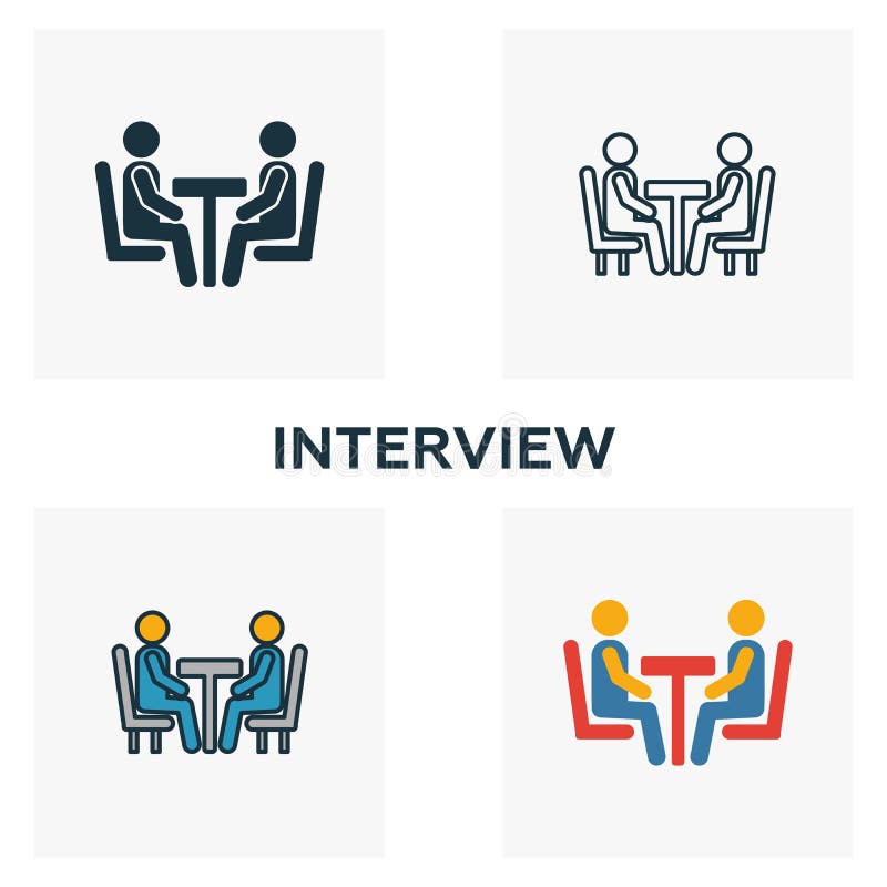 Interview Icon. Simple Element from Human Resources Icons Collection ...