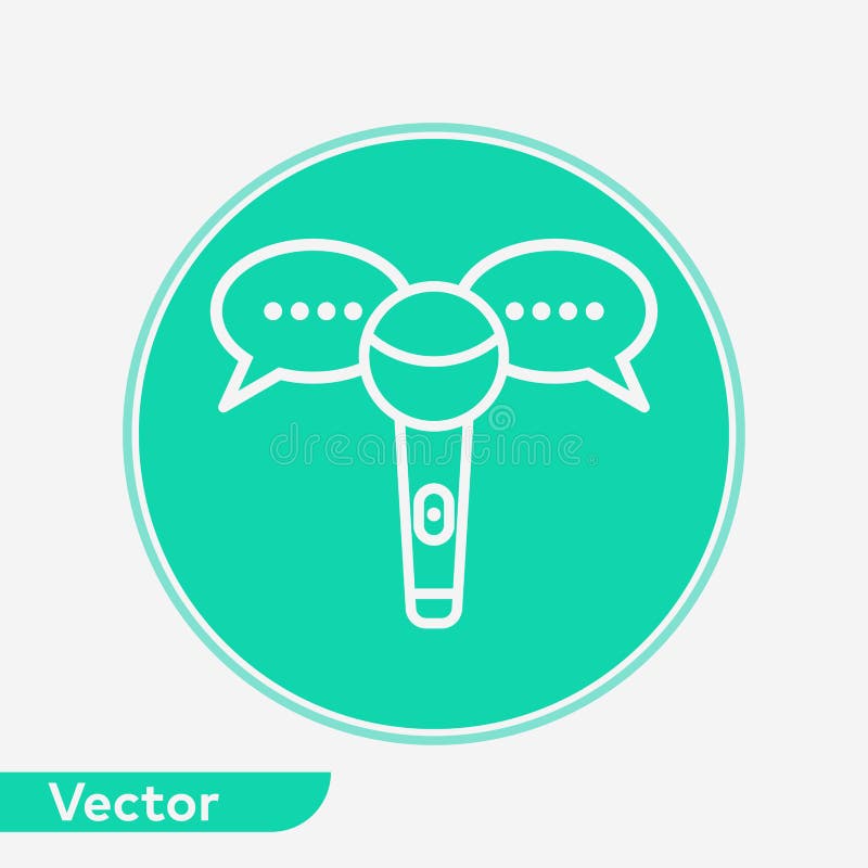 Interview Vector Icon Sign Symbol Stock Vector - Illustration of ...