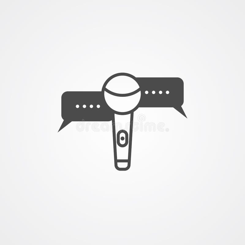 Interview Vector Icon Sign Symbol Stock Vector - Illustration of ...