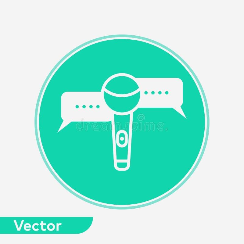 Interview Vector Icon Sign Symbol Stock Vector - Illustration of ...