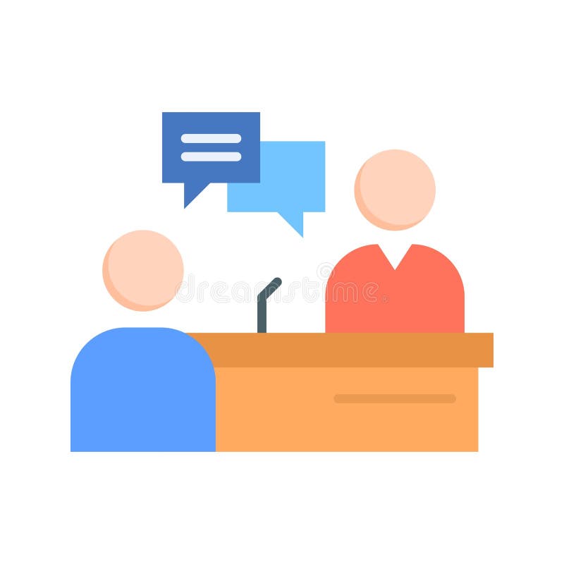 Interview Icon Vector Image. Stock Vector - Illustration of politics ...