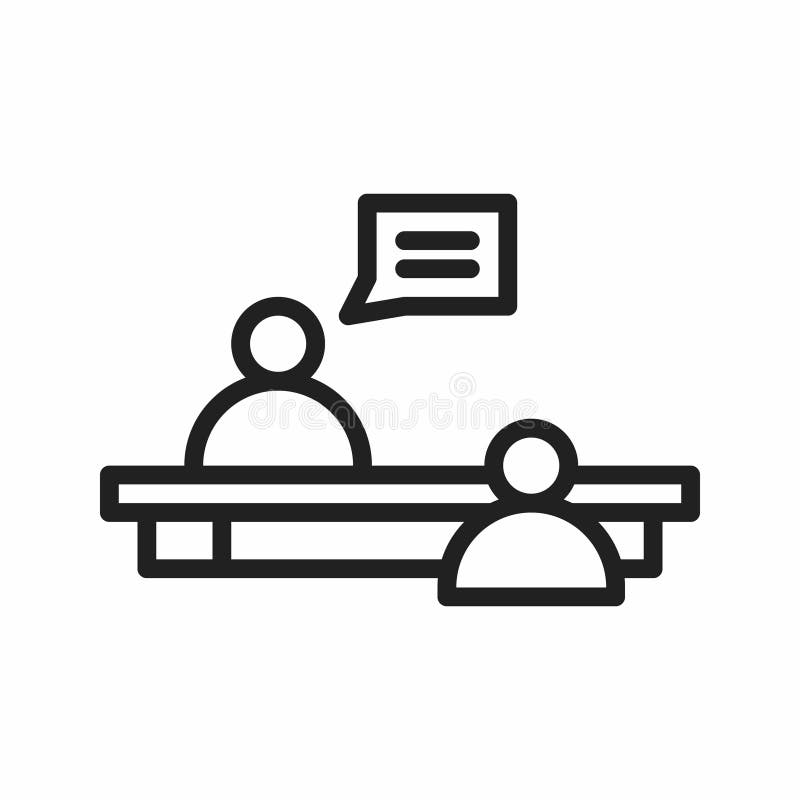 Interview Icon Vector Image. Stock Vector - Illustration of communication, meeting: 327692139