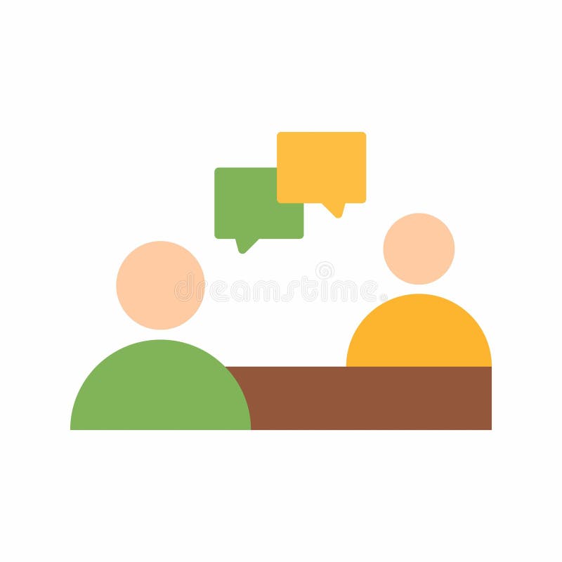 Interview Icon Vector Image. Stock Vector - Illustration of embassy, communication: 341754405
