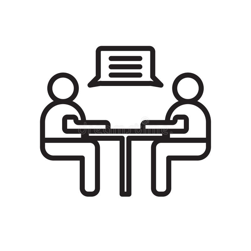 Interview Icon Vector Isolated on White Background, Interview Si Stock ... Interview Icon Vector Isolated on White Background, Interview Si Stock ...