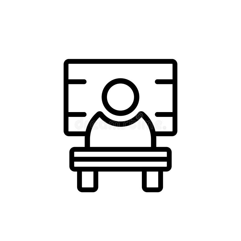 Interview Icon Vector Sign and Symbol Isolated on White Background ...