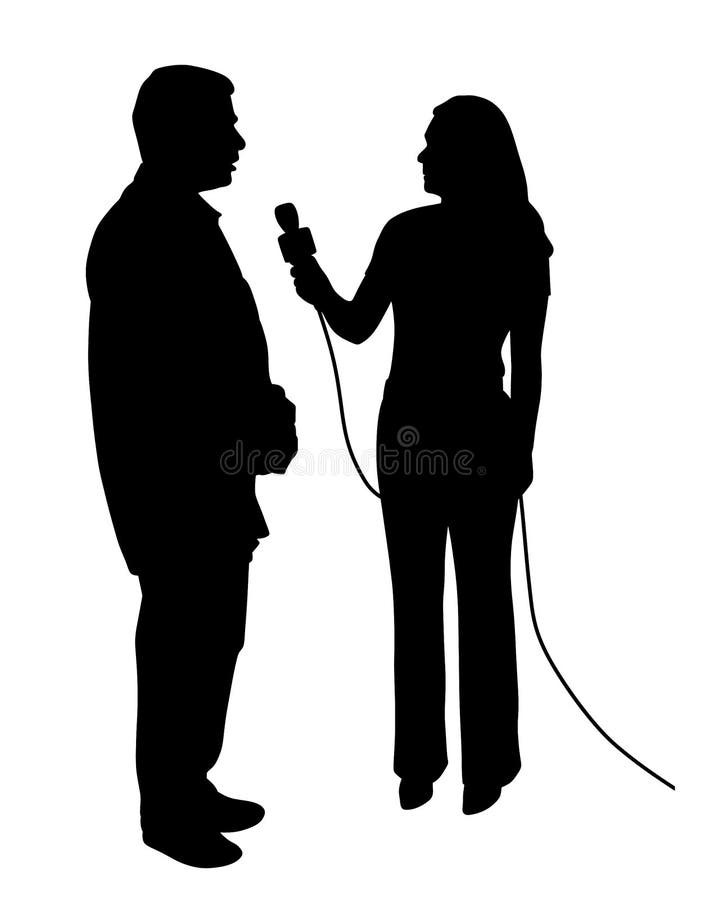 Interview Silhouette Female Stock Illustrations – 396 Interview ...