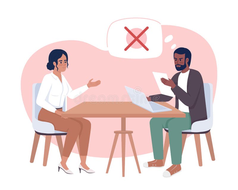 Reject Applicant Interview Stock Illustrations – 27 Reject Applicant ...