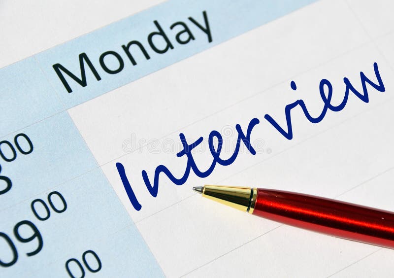 Interview in Progress stock photo. Image of door, brown - 27235160