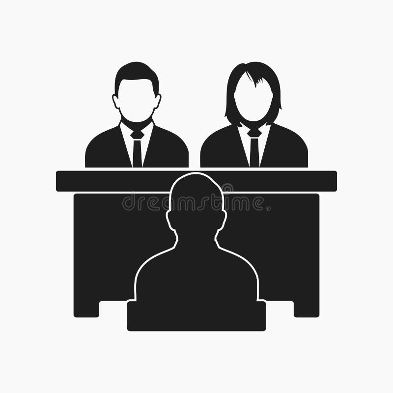 Judgment or Interview Panel Members. Jury Icon Stock Vector ...