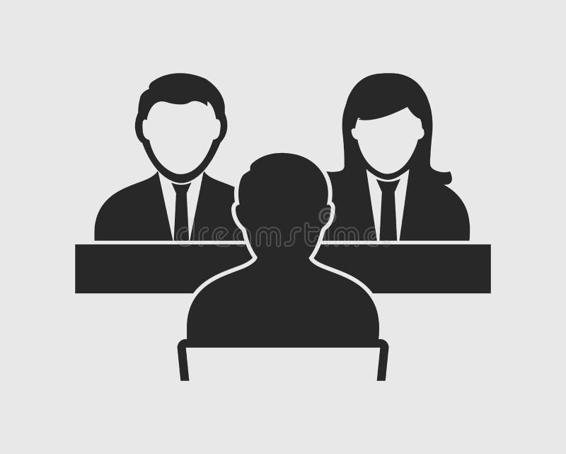 Interview Panel Icon. stock vector. Illustration of interview - 157851425