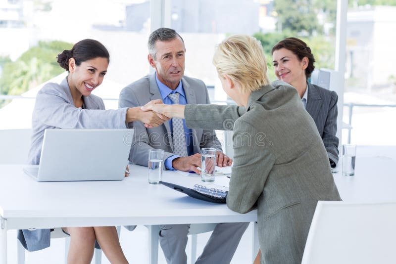 Job Interviewers are Listening To Employees Talking and Explaining ...