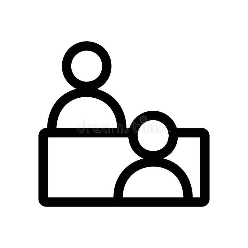 Interview Preparation Icon Design in Filled and Outlined Style Stock ...