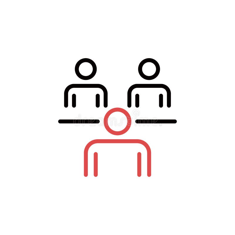 Interview Preparation Process Outline Icon, Logo, and Illustration ...