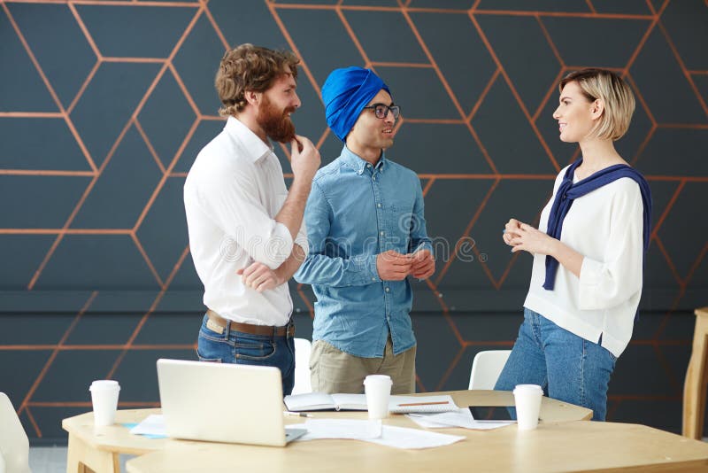 Interview in tv-studio stock photo. Image of brainstorm - 103580126