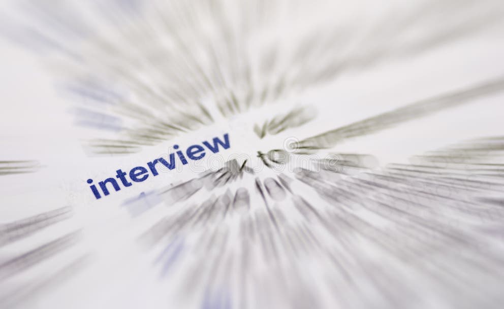 Interview word stock image. Image of business, blurred - 48359847