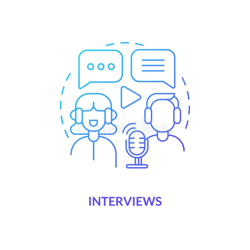 Interviews Blue Gradient Concept Icon Stock Illustration - Illustration ... Interviews Blue Gradient Concept Icon Stock Illustration - Illustration ...