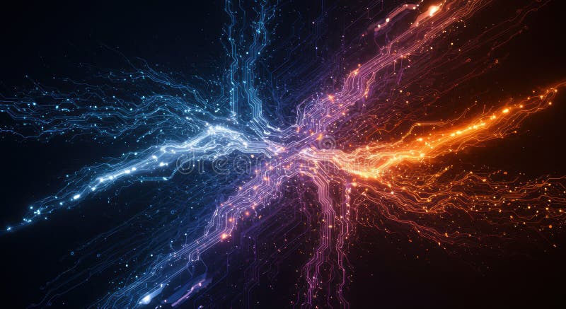 Interweaving Digital Pathways Create a Visually Striking Circuit Design ...