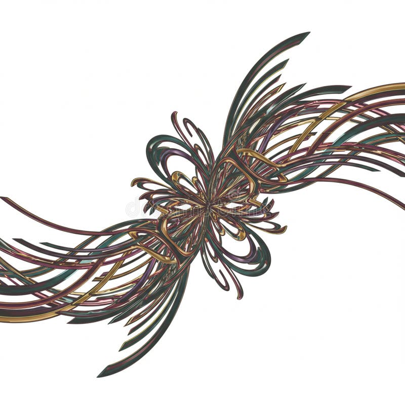 Interweaving Patterns of Curving Lines Create a Dynamic Abstract Design ...