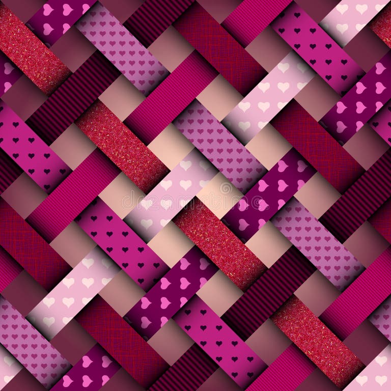 Interweaving red pattern stock vector. Illustration of heart - 83953350