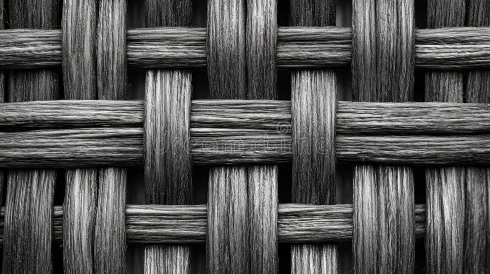 Interwoven Black Strands Form a Textured Pattern Stock Illustration ...