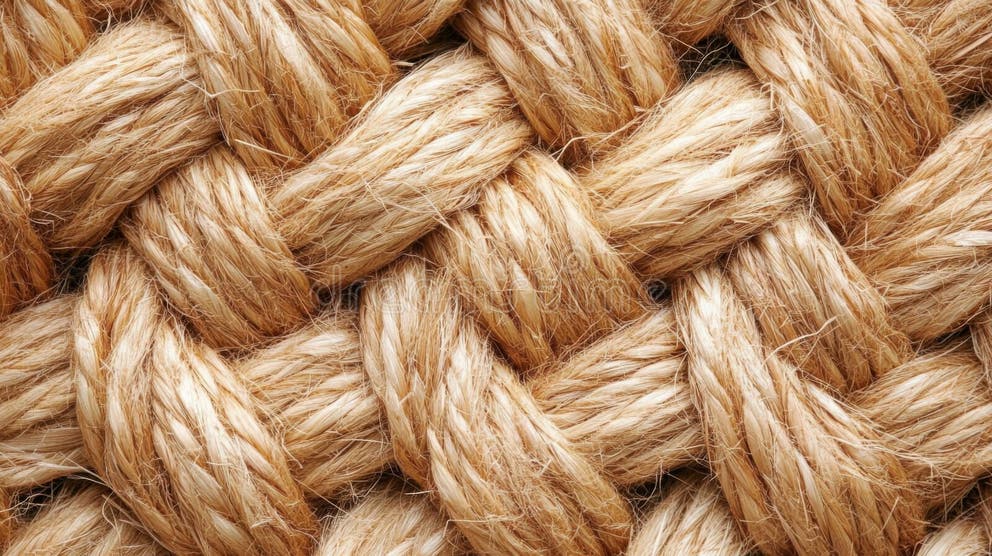 Interwoven Brown Rope Texture Stock Illustration - Illustration of ...