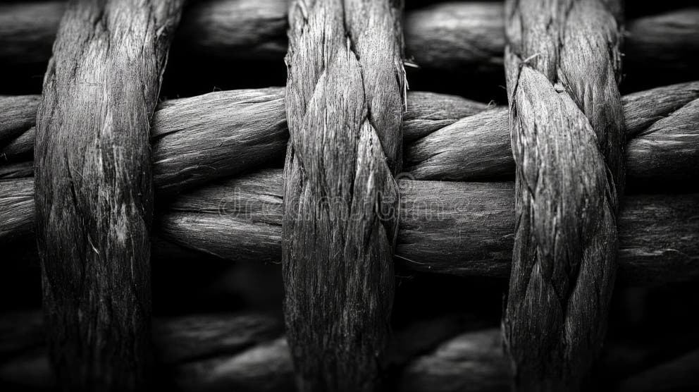 Interwoven Dark Strands Create a Textured Pattern Stock Illustration ...