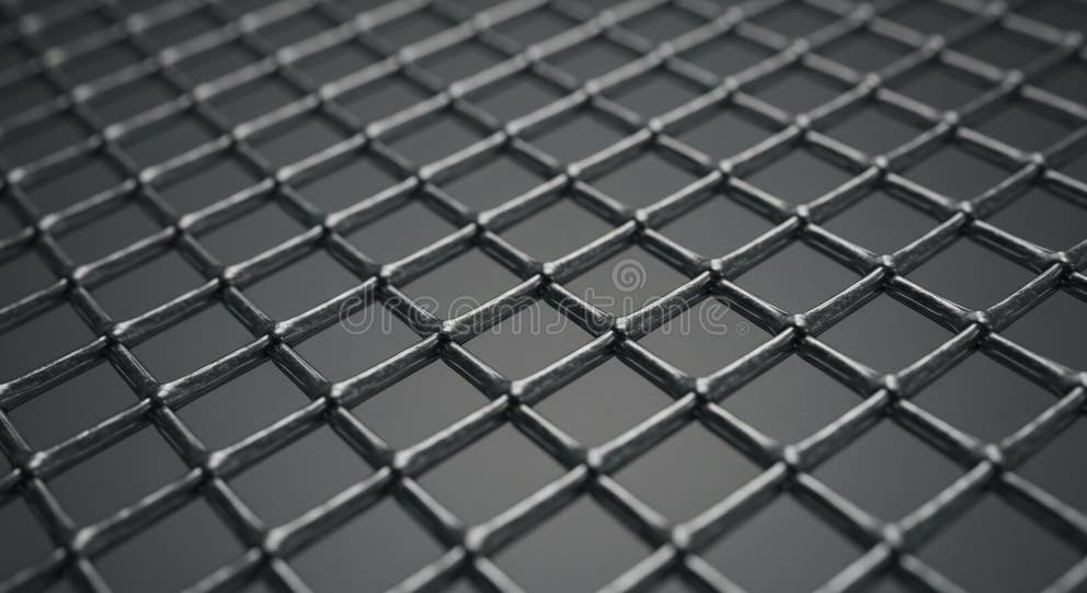 Interwoven Metal Mesh Forms a Grid Pattern, Typical of Chain-link ...