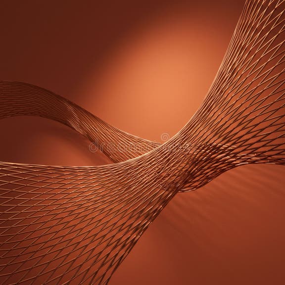 Interwoven Metallic Structures Form a Complex, Flowing Pattern Against ...