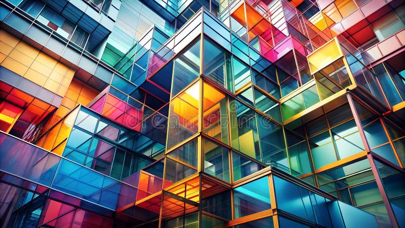 Interwoven Structures: a Symphony of Steel and Glass AI Generated Stock ...