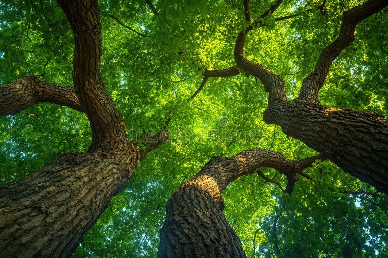 Interwoven Tree Branches Show Ecosystem Interconnectedness Stock ...