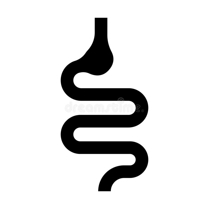 Intestine simple icon stock vector. Illustration of vector - 271906962