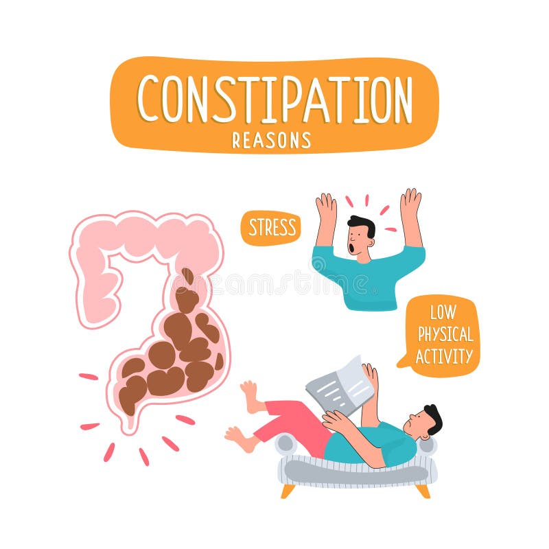 Causes Of Constipation In Humans Illustrations Of Medicines Medical