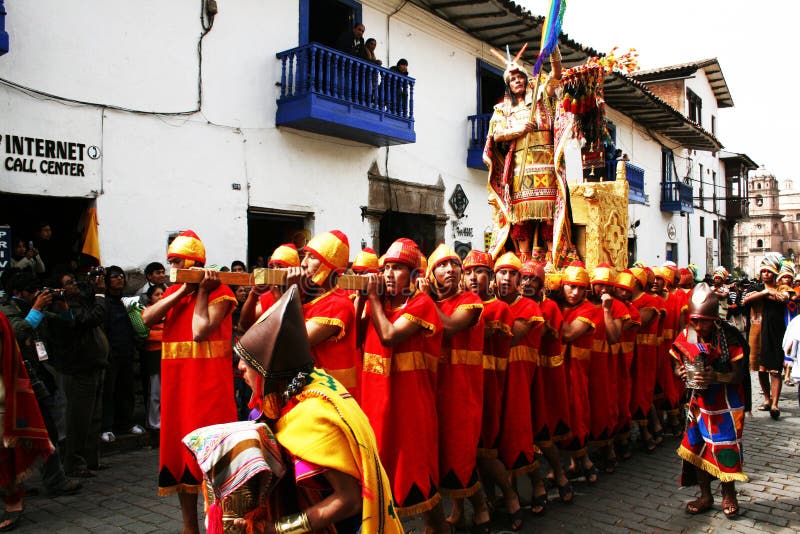 Inti raymi.the incas king editorial image. Image of enactement - 13968805