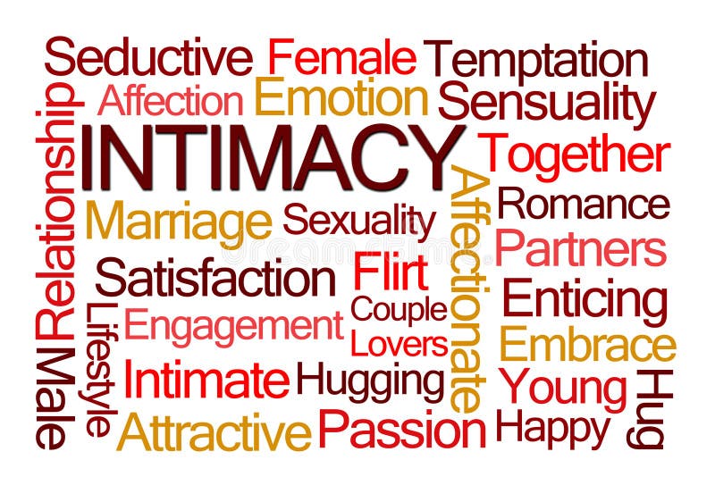 Intimacy Word Cloud stock illustration. Illustration of sensuality ...