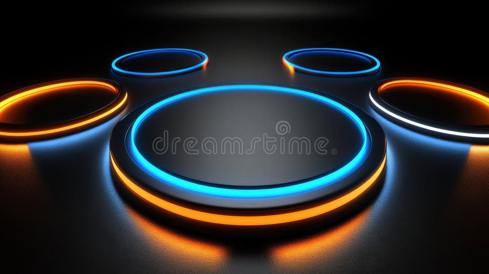 An Intimate Capture of Circular, Shining Shapes with Orange Middles ...