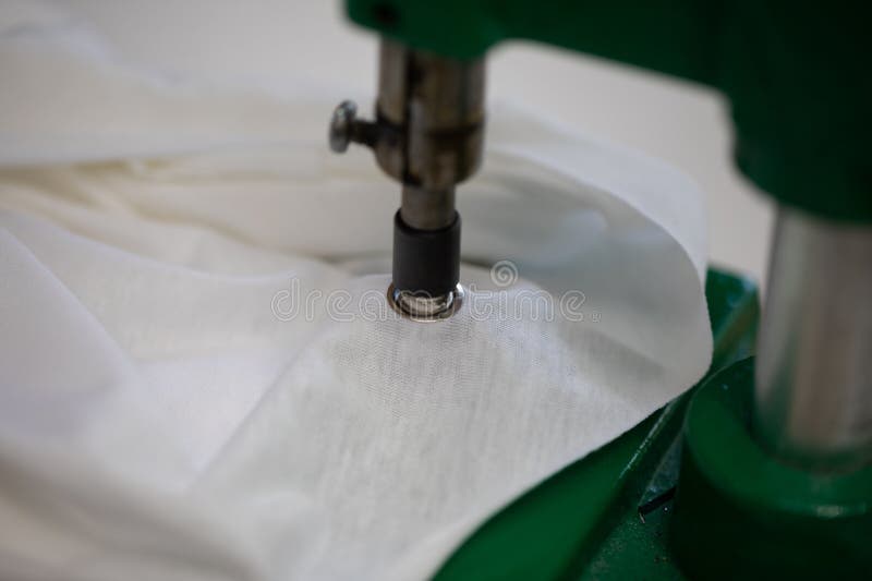An Intimate CloseUp Image of a Sewing Machine Tool in Action ...