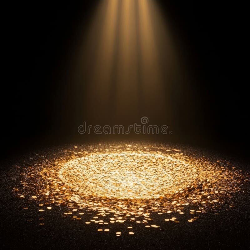 Intimate and Focused Mood Created by a Soft Spotlight Illuminating a ...