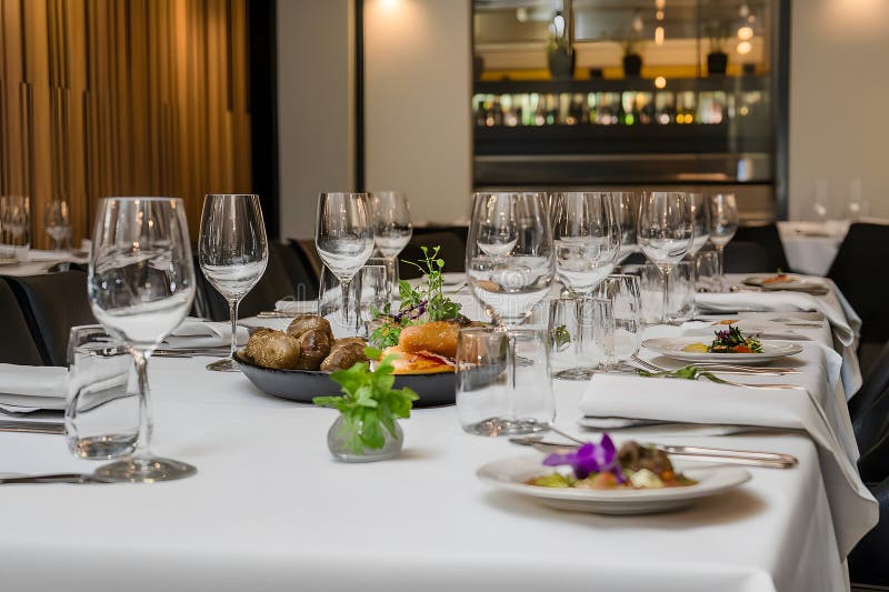 Intimate Private Dining Room Featuring a Full-course Gourmet Meal ...
